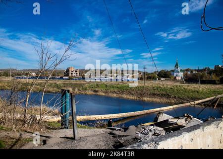 The city of Bakhmut is located on the front line, it has been under ...