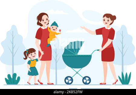 Babysitter or Nanny Services to Care, Provide for Baby Needs and Play ...
