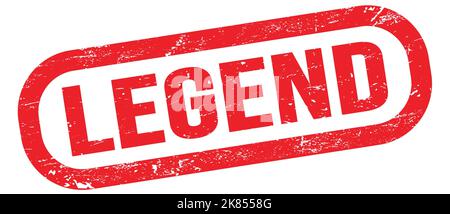 LEGEND text written on red lines stamp sign Stock Photo - Alamy