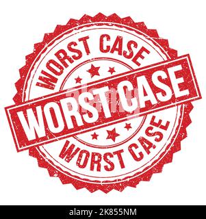 WORST CASE text written on pink-black grungy stamp sign Stock Photo - Alamy