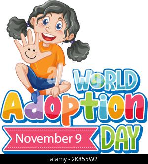 World Adoption Day Logo Design illustration Stock Vector Image & Art ...
