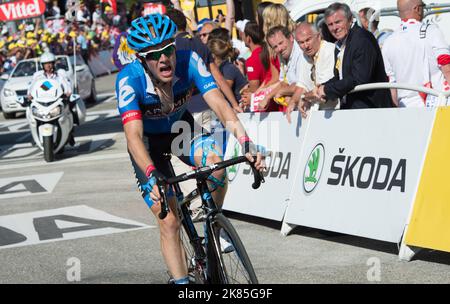 Andrew Talansky team Garmin Sharp crosses the finish line in 35th ...