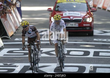 Samuel Doumoulin and Romain Bardet of AG2R La Mondiale Stock Photo - Alamy