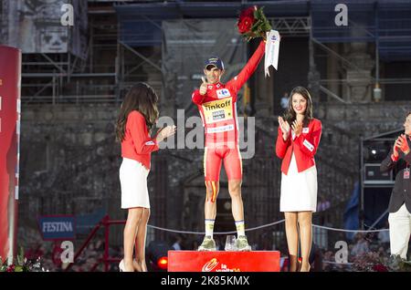 Alberto Contador wins the 2014 Vuelta Espana Stock Photo - Alamy