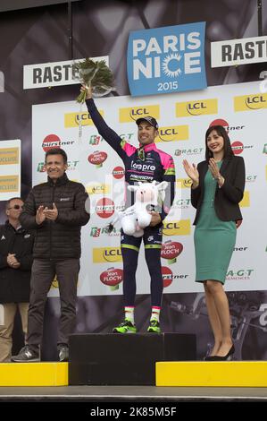 Davide Cimolai team Lampre- Merida wins the stage in Rasteu -one his ...