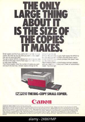 Canon copier Canon copy machine Canon old vintage magazine ...