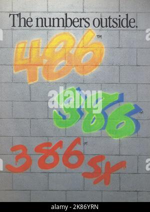 Intel computer Intel computers vintage magazine advertisement Stock ...