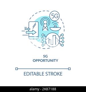 Fifth generation opportunity concept icon Stock Vector Image & Art - Alamy