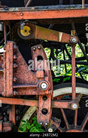 Component parts of a steam locomotive Stock Photo - Alamy