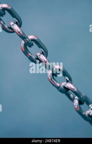 metallic chain for security, chain links Stock Photo - Alamy