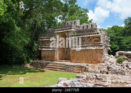 The Gateway Arch at the Maya site of Labna, Yucatan, Mexico. Old Mayan ...