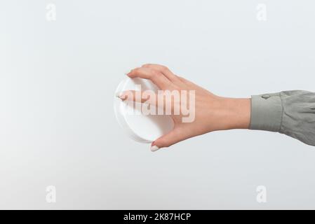 Hand Holding Plastic Cover Unlocking New Technologies Stock Photo - Alamy
