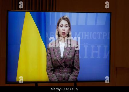 Riga, Latvia. 21st Oct, 2022. RIGA, LATVIA. 21st October 2022. Hanna ...