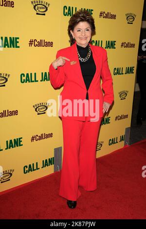 LOS ANGELES - OCT 21: Gloria Allred at the Call Jane Premiere at the ...