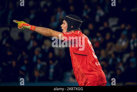 Sweden goalKeeper Jacob Widell Zetterstrom (1) watches the ball go in ...