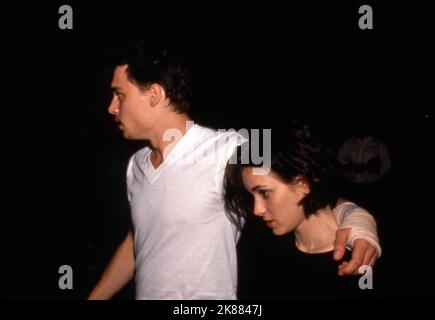 Johnny Depp and Winona Ryder at the Herb Ritts Birthday Party 1990 ...
