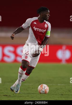 Monaco, Monaco, 6th October 2022. Axel Disasi of AS Monaco during the ...