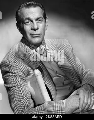 Raymond Massey Actor 01 May 1958 **WARNING** This Photograph is for ...