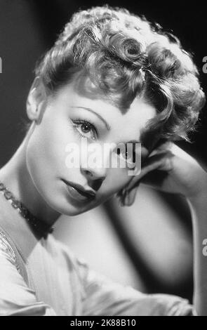 Dany Robin Actress 01 May 1954 **WARNING** This Photograph is for ...