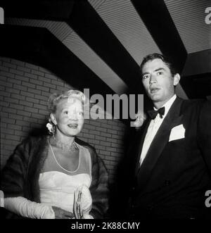 GRETA RICE & GREGORY PECK ACTOR AND WIFE (1950 Stock Photo - Alamy
