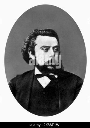 Portrait of the composer Modest Mussorgsky (1839-1881). Museum: State ...