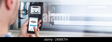 Electric Meter Energy Bill Test At Home Stock Photo - Alamy