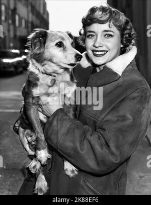 Film actress Sylvia Syms, in a lacy headdress, leaves after her wedding ...