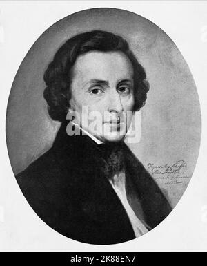 Ary Scheffer - Portrait of Frédéric Chopin - WGA20976 Stock Photo - Alamy