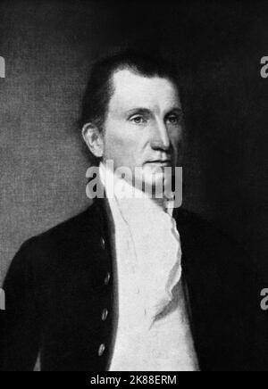 A historical portrait of James Monroe, the 5th President of the United ...