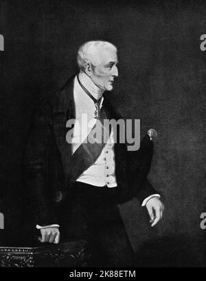 A portrait of Arthur Wellesley, also known as the Duke of Wellington ...