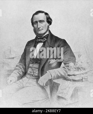 Cyrus West Field (1819-1892), American financier of the Atlantic ...