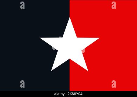 flag of Cushitic peoples Kenya Somalis at cloudy sky background ...