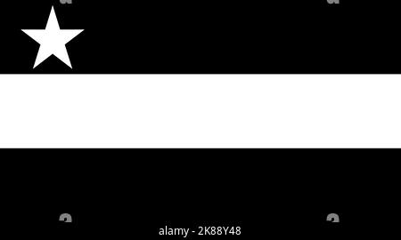 flag of Cushitic peoples Saho people at cloudy sky background ...