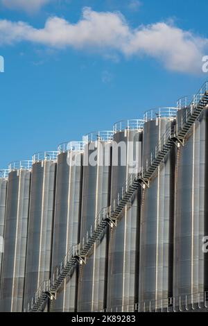dry bulk storage silos Stock Photo - Alamy