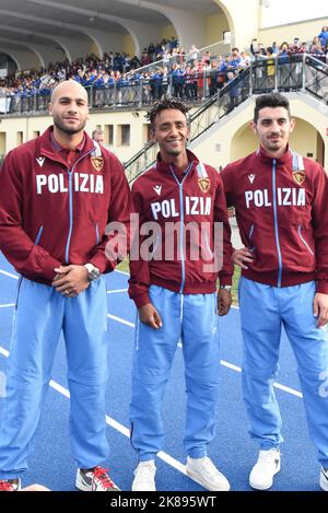 Marcel Jacobs, Yeman Crippa and Massimo Stano with Diego Bonavina ...