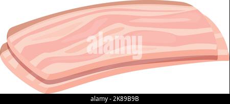 Animal lard icon cartoon vector. Pork meat. Fat bone. Animal lard icon ...