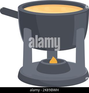 dip fondue cheese cartoon vector illustration Stock Vector Image & Art ...