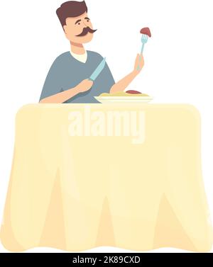 Food critic icon cartoon vector. Review drink. Social expert Stock ...