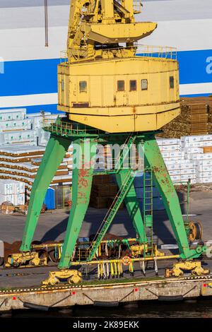 Mangali Shipyard, Commercial Port, Riga, Latvia, Europe Stock Photo - Alamy