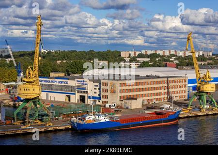 Mangali Shipyard, Commercial Port, Riga, Latvia, Europe Stock Photo - Alamy