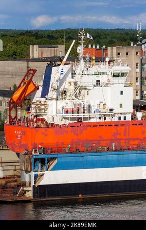 Mangali Shipyard, Commercial Port, Riga, Latvia, Europe Stock Photo - Alamy