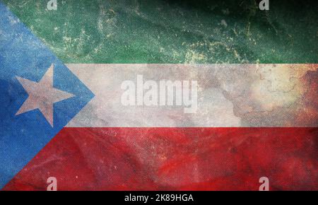 flag of Cushitic peoples Ethiopia Somalis at cloudy sky background ...