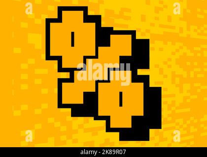 Percentage Sign. Pixelated word with geometric graphic background ...
