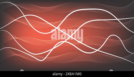 Abstract technology lighted wave background colorful electric wave ...