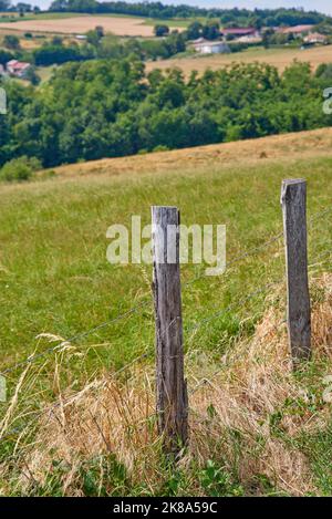 Countryside, farmland and forest - close to Lyon, France. A series of ...