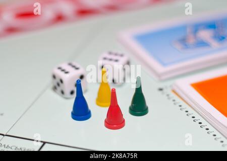 Game monopoly close up Stock Photo - Alamy