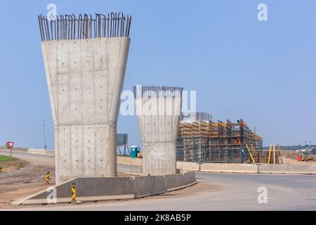 Industrial construction new road highway overpass junction expansion ...