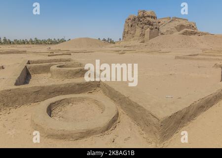 Western Deffufa, adobe temple ruins in the ancient city Kerma, Sudan ...