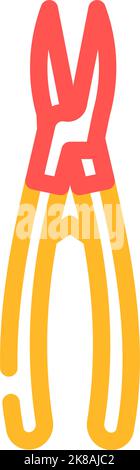 chain nose pliers icon color illustration Stock Vector Image & Art - Alamy