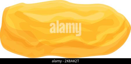 Dry gold grapes icon cartoon vector. Raisin fruit. Food fig. Dry gold ...